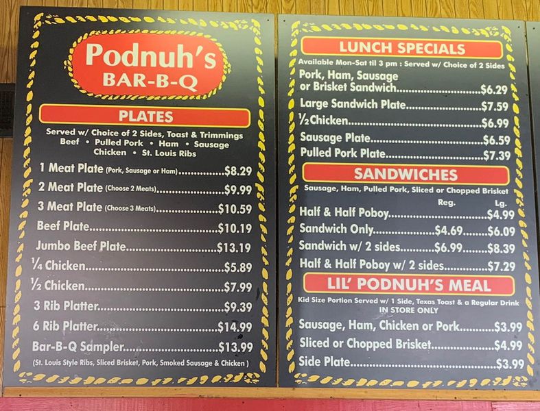 Podnuh's Bar-B-Q - Baton Rouge, LA 70816